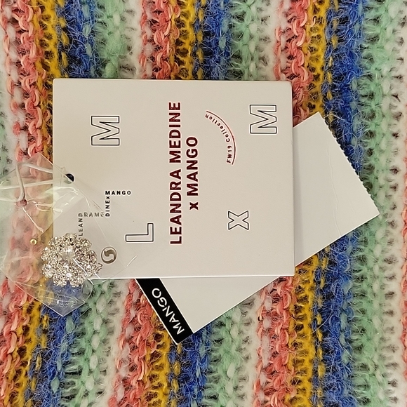 Mango | Sweaters | New Leandra Medine X Mango Rainbow Striped Sweater ...